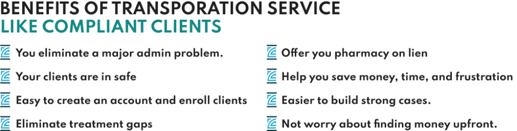 Transportation on LienTM: Better Case Outcomes Explained
